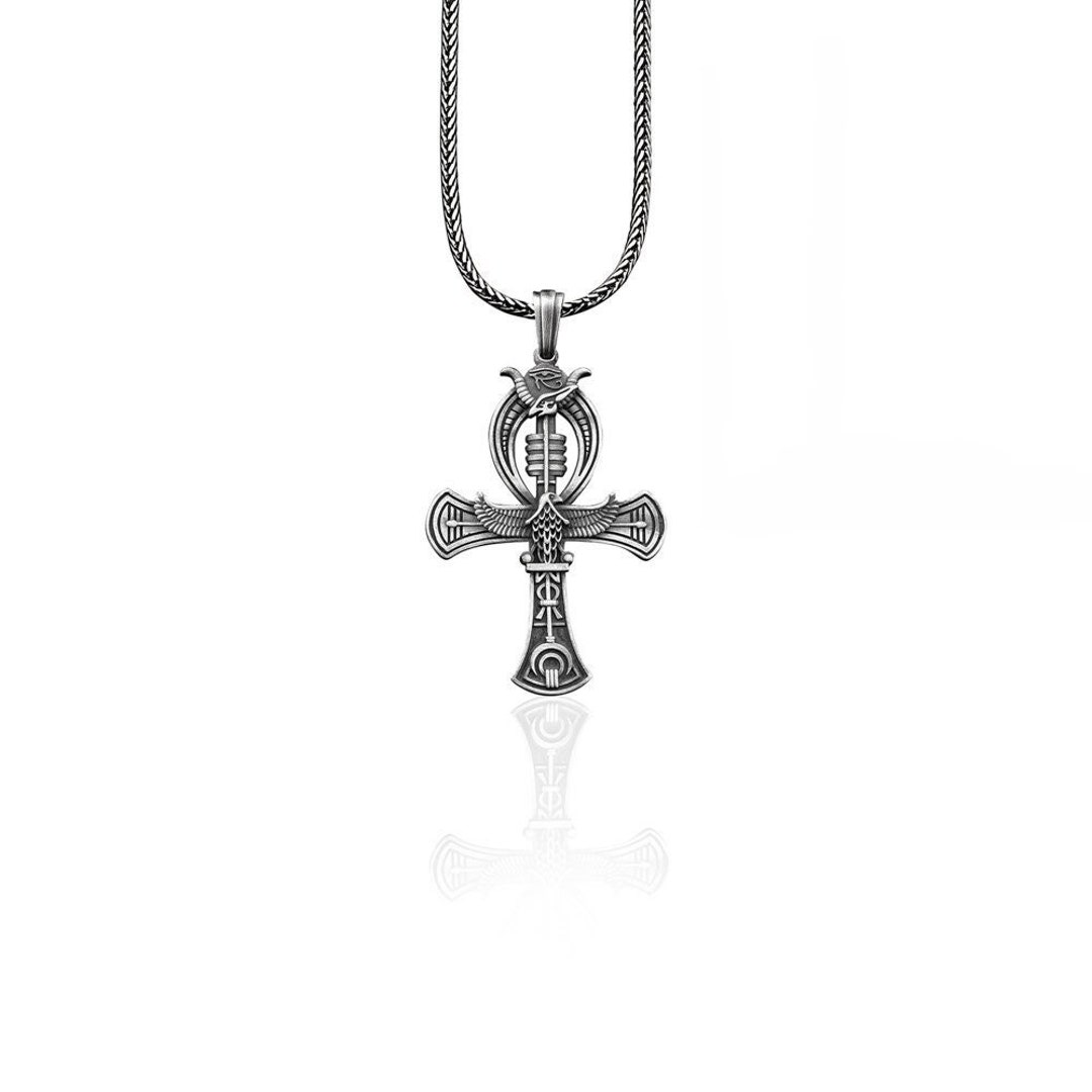 Egyptian Ankh Handmade Silver Necklace Ancient Egypt - Etsy