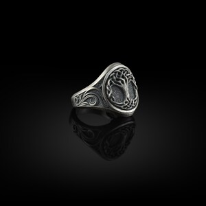 Handmade Family Tree Sterling Silver Ring Viking Yggdrasill - Etsy