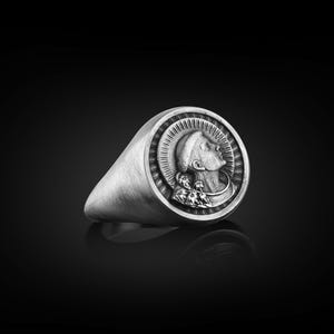 Saint Anthony of Padua Ring for Men, St Anthony Pinky Signet Ring in ...