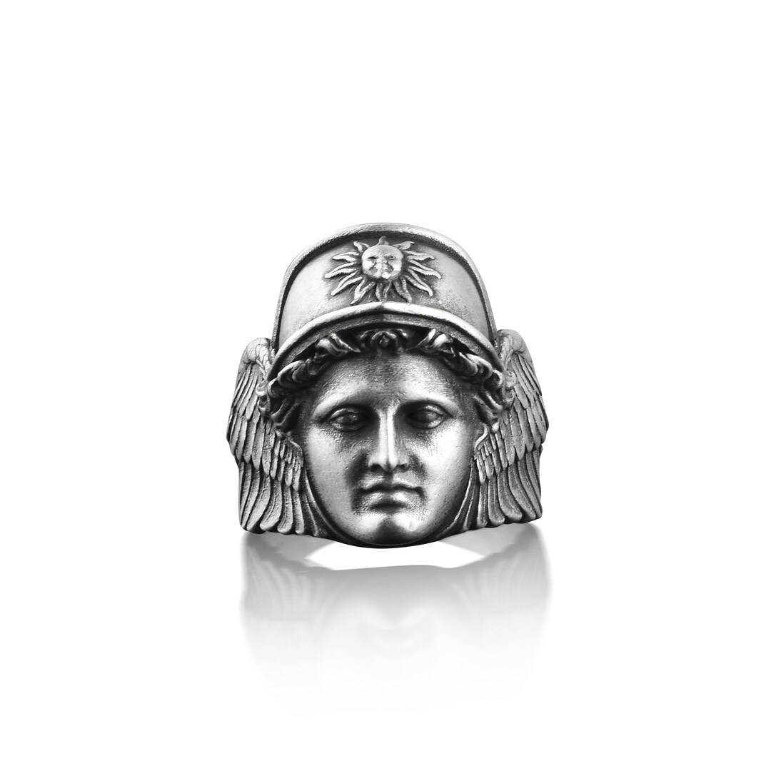 Hermes Herald of Greek Gods Ring, Ancient Greek Mythology Ring for Best ...