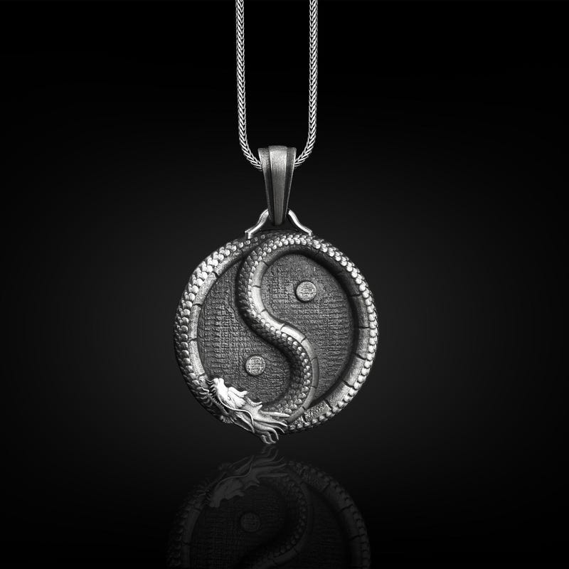 Ying Yang Pendant - Etsy