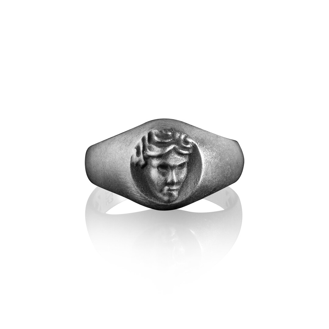 Sterling Silver Hylas Ring for Men, Mythical Hero Ring, Ancient Greek ...