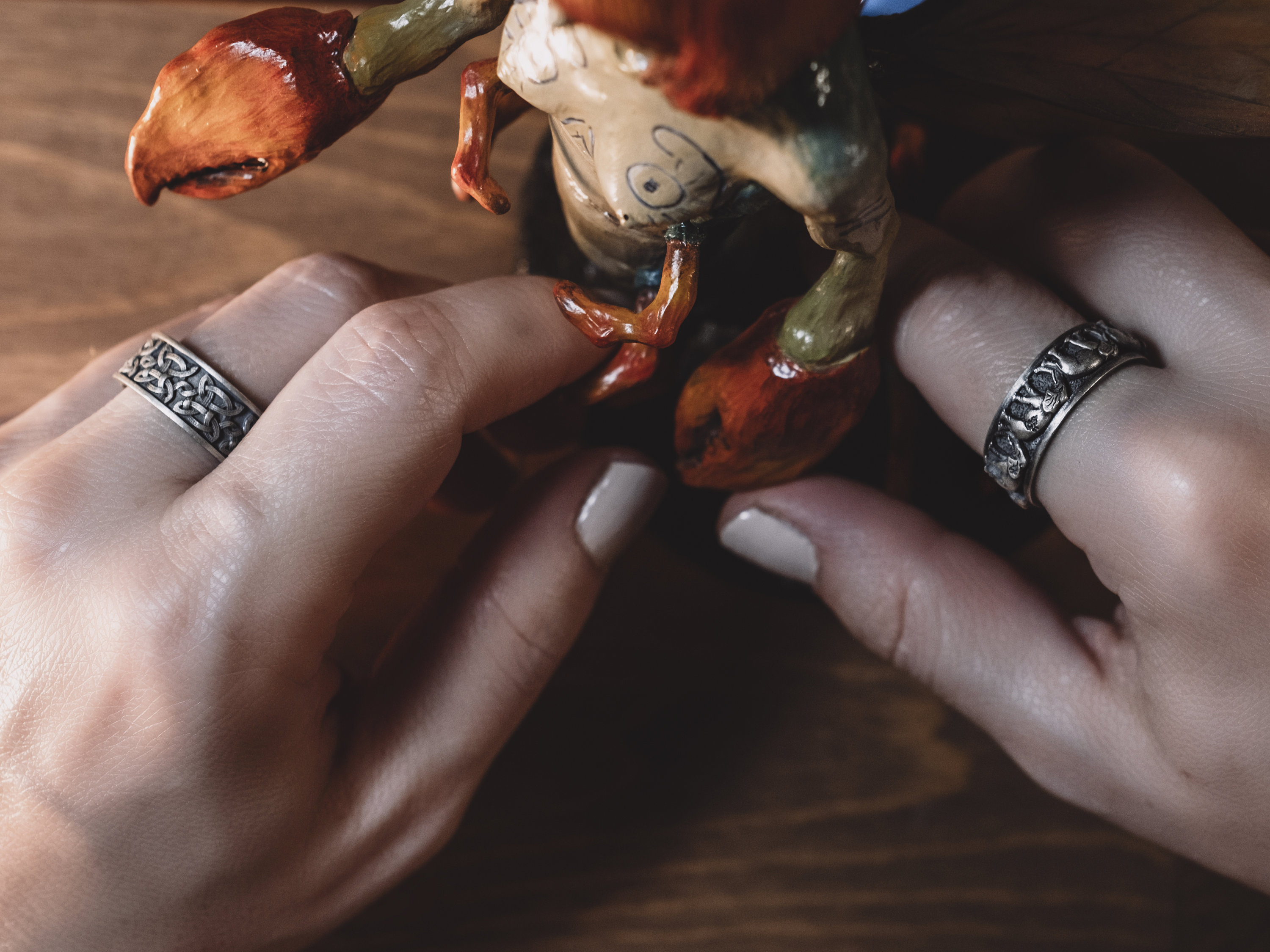 Elephants Handmade Sterling Silver Men Band Ring Elegant - Etsy