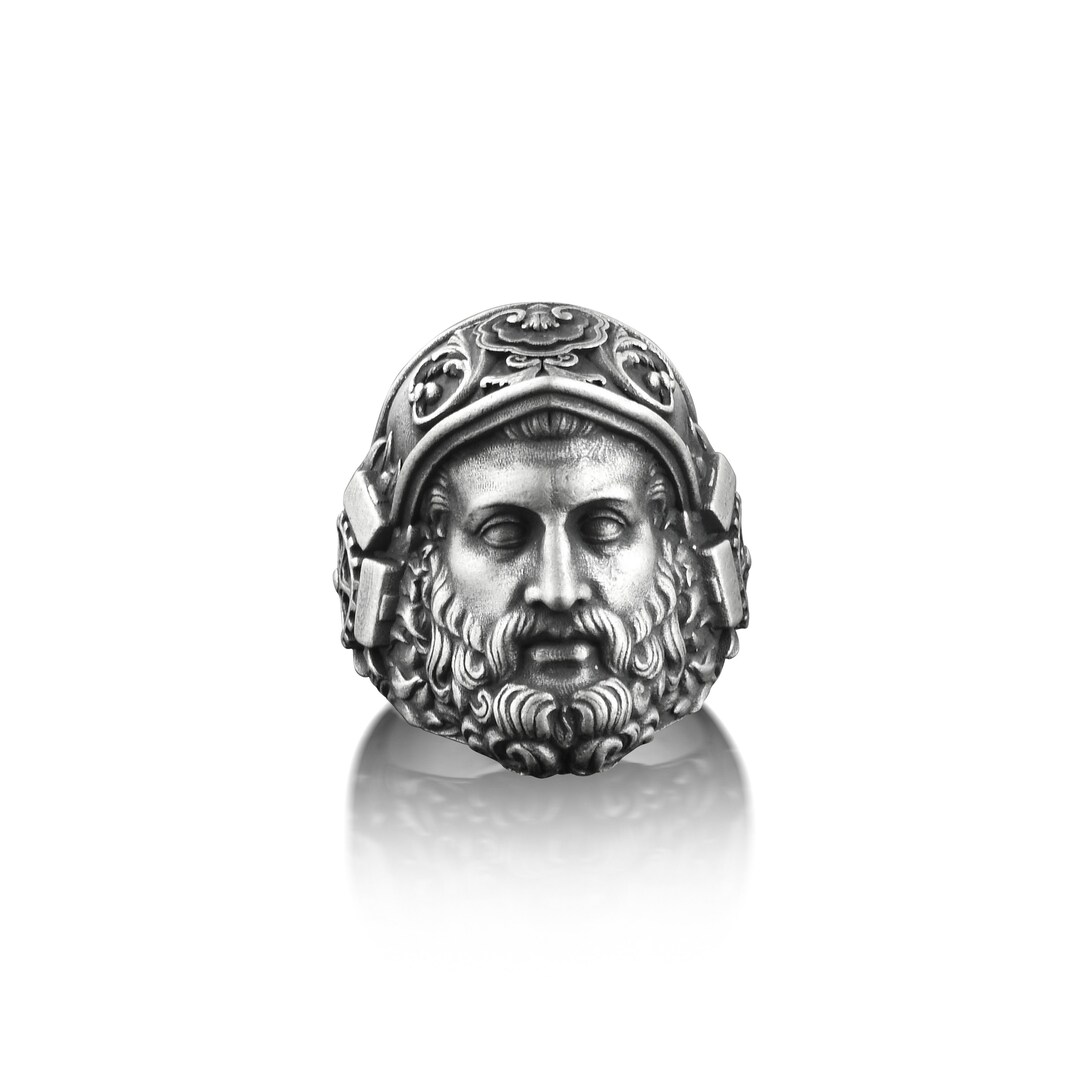 Hephaestus God of Blacksmith Ring, Ancient Greek Gods Scriptural Ring ...