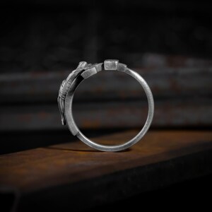 Jesus Christ Crucifix Cross Christian Band Ring in Sterling Silver ...