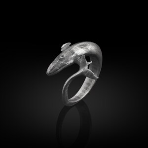 Blue Whale Handmade Sterling Silver Men Signet Ring, Ocean Animal Men ...
