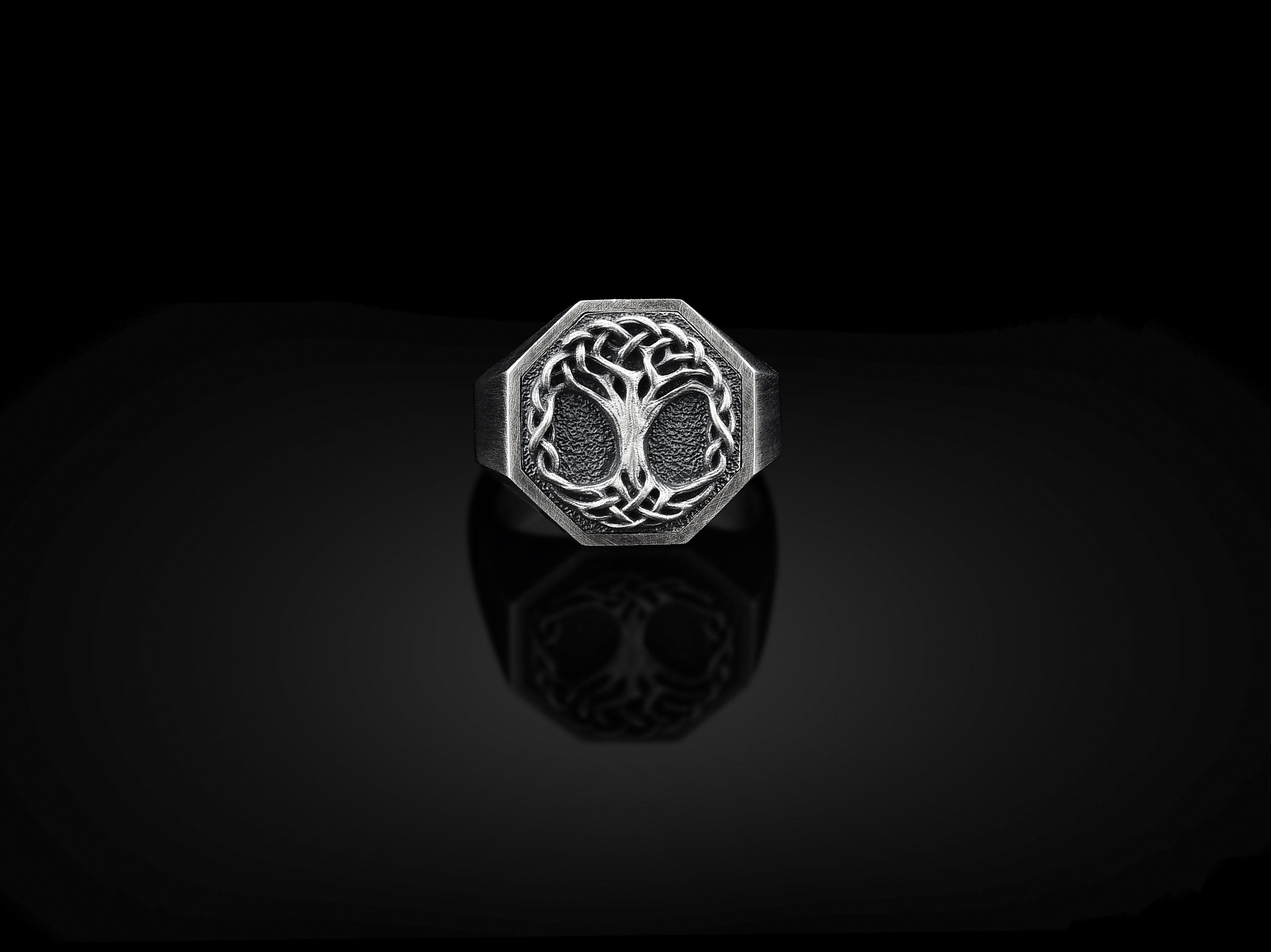 Sterling Silver Viking Yggdrasill Ring Handmade 925 Silver | Etsy