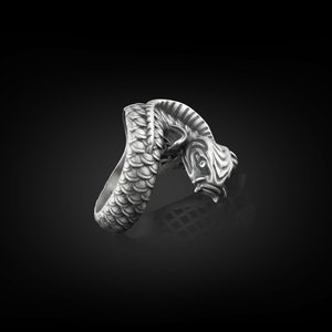Japanese Koi Fish Cool Ring for Men Carp Ring for Boyfriend - Etsy
