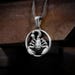 Scorpio Astrology Pendant Necklace in Silver for Men, Engraved Scorpion ...