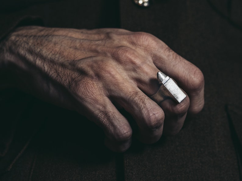 Anvil Handmade Silver Men Ring Blacksmith Anvil Sterling - Etsy