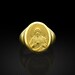 Sacred Heart of Jesus Signet Ring for Men 14k or 18k Gold - Etsy