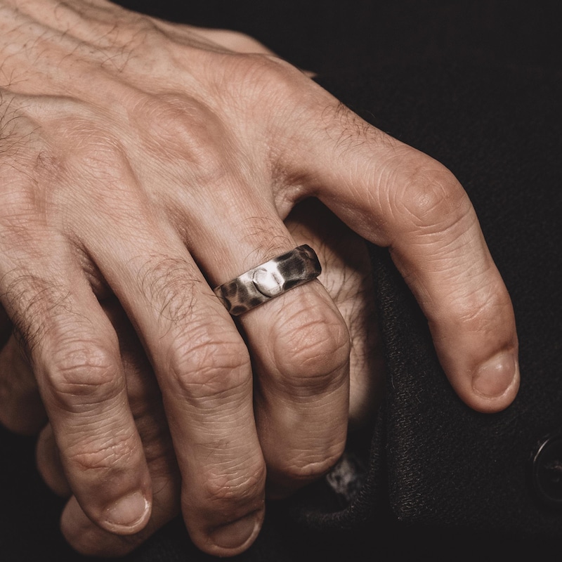 Mens Meteorite Ring - Etsy