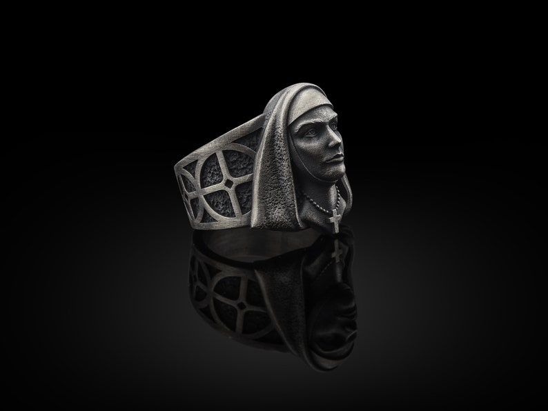 Nun Handmade Silver Men Ring Priestess Silver Men Jewelry - Etsy
