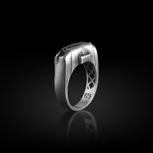 Ford Signet Ring for Mens Sterling Silver Ring Ford Mustang - Etsy