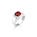 Red Ruby in 925 Silver Promise Ring for Him, Male Promise Ring With Red ...