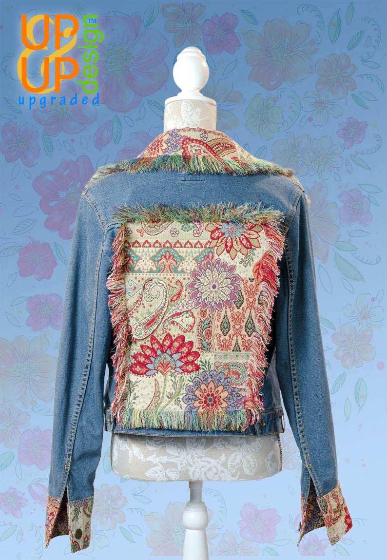 Victorian Cloth Jean Flower Power Jacket One-of-a-kind - Etsy