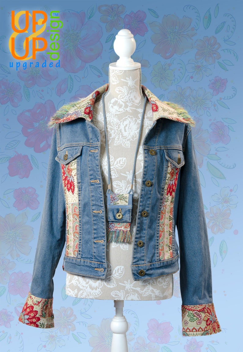 Victorian Cloth Jean Flower Power Jacket One-of-a-kind - Etsy