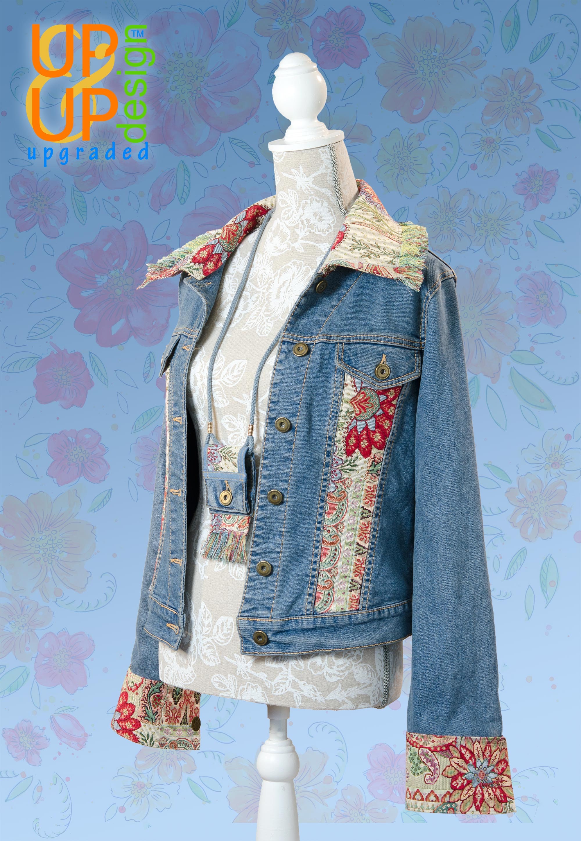 Victorian Cloth Jean Flower Power Jacket One-of-a-kind - Etsy