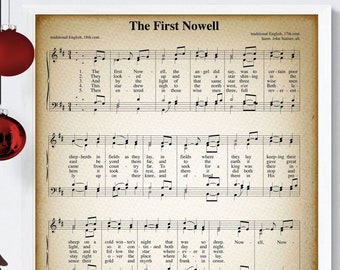The First Noel Printable - Etsy