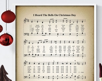 I Heard the Bells on Christmas Day Christian Home & Office Decor ...