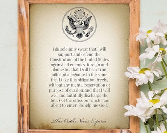 Oath of Commissioned Officer Army Flag - Etsy