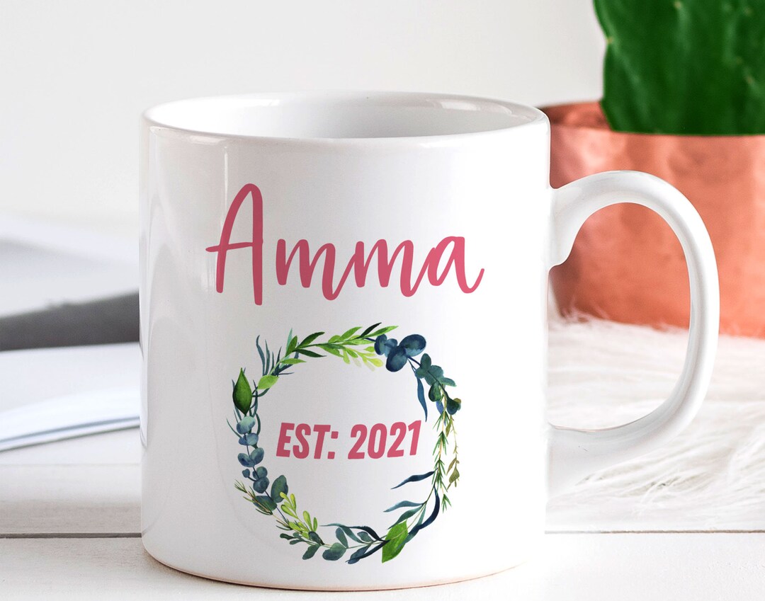 Amma Established Mug 2022 Est, New Amma Gift for Christmas or Birthday ...