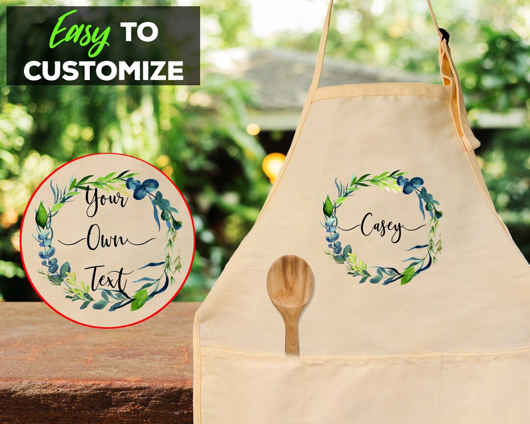 Personalized Apron With Name - Cooking, Baking, Kitchen Apron With Name ...