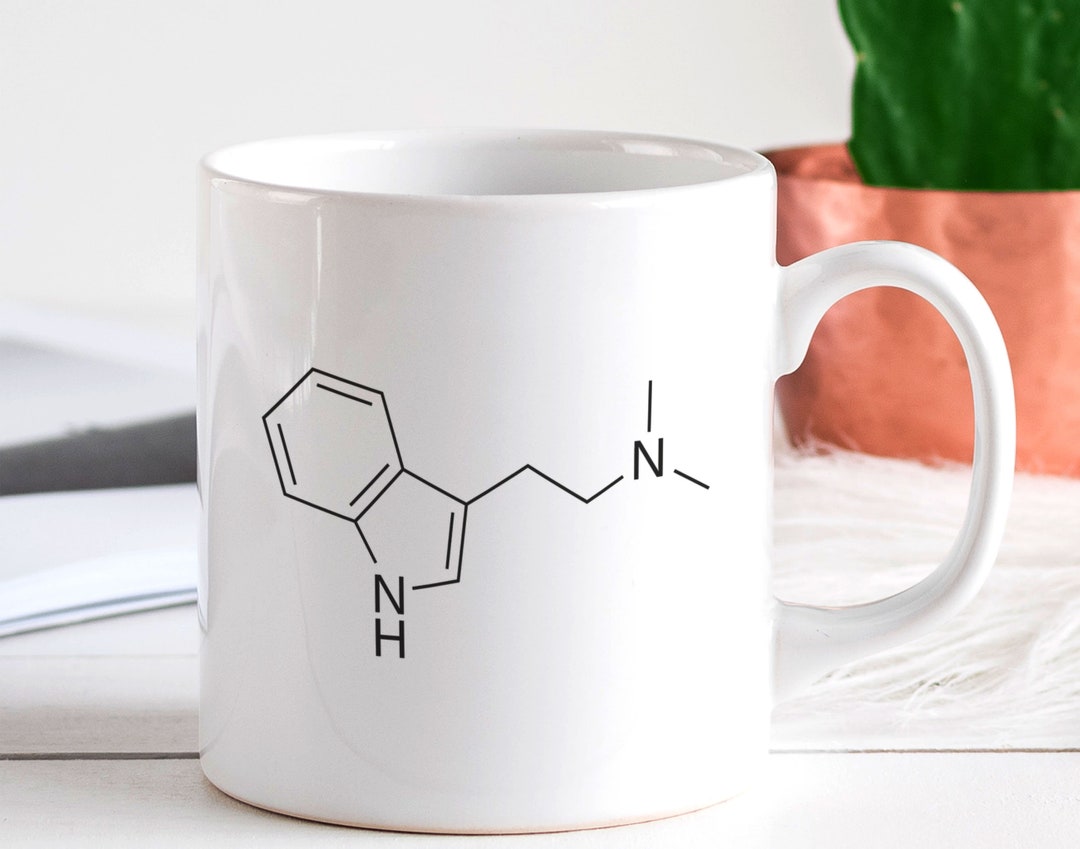 DMT Molecule Mug, C12H16N2 Formula Design, N,n-dimethyltryptamine ...