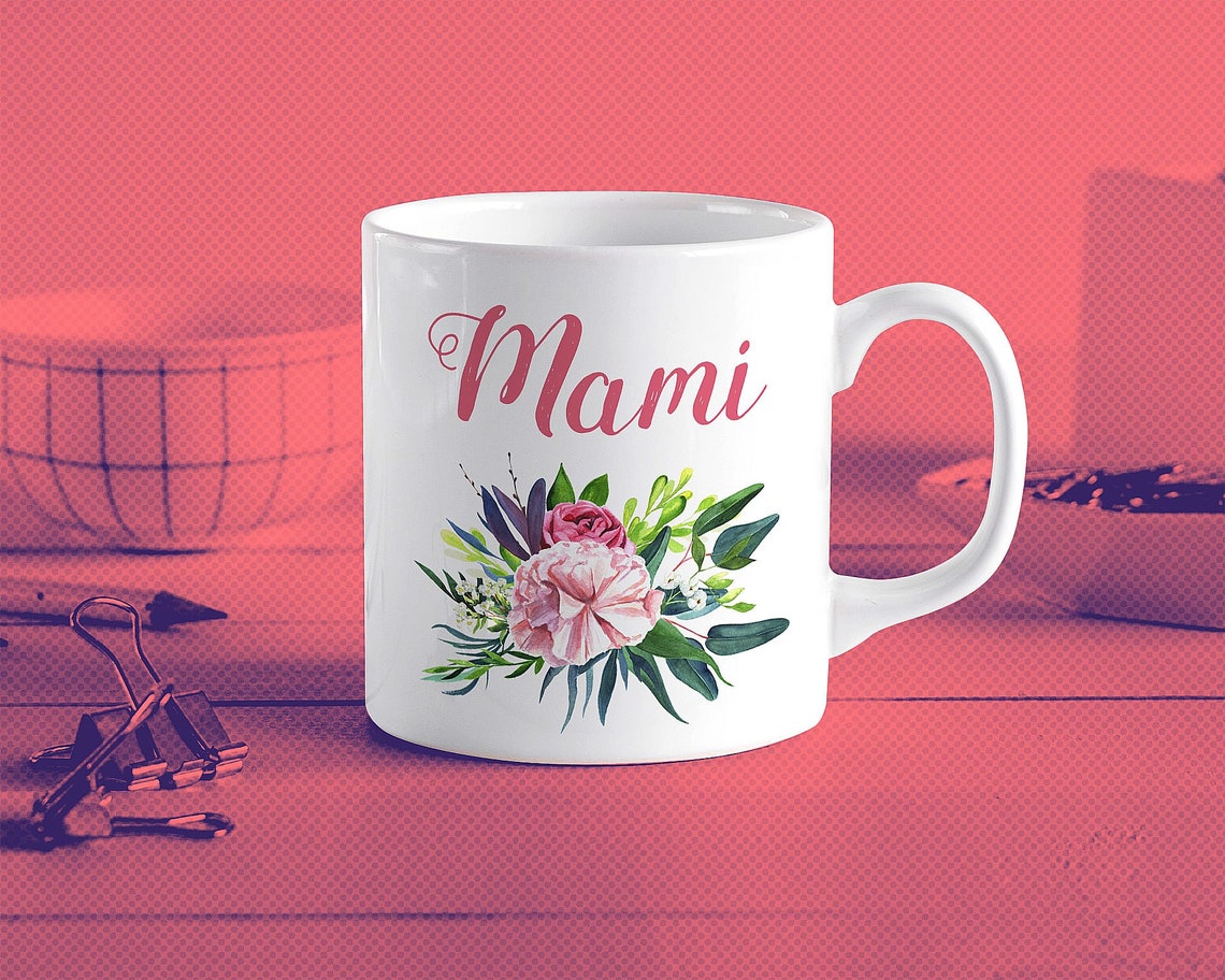Mami Mug Floral Design New Mami Gift for Christmas or | Etsy