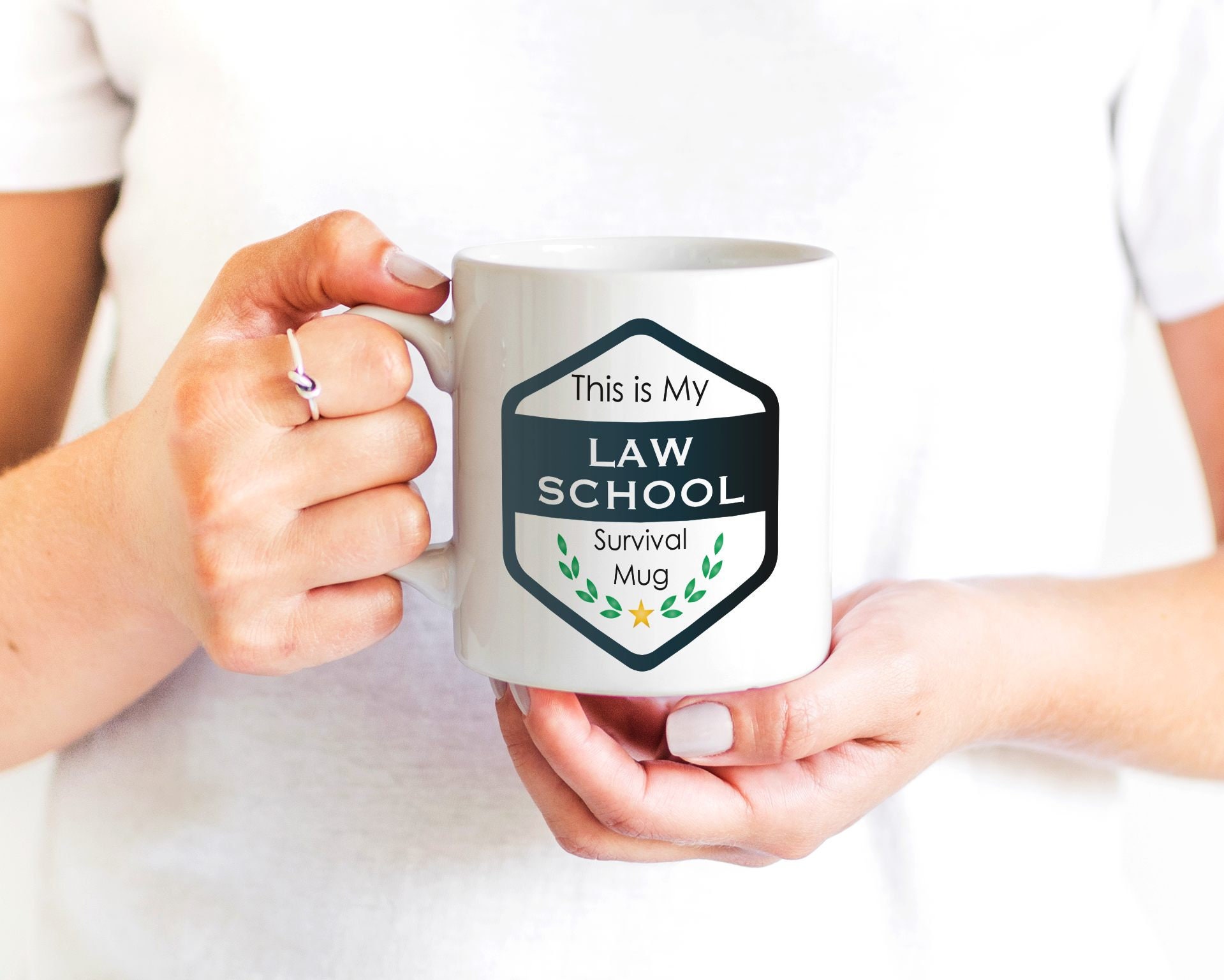 Law School Mug, Law School Graduation Gift, New Lawyer JD Survived the ...