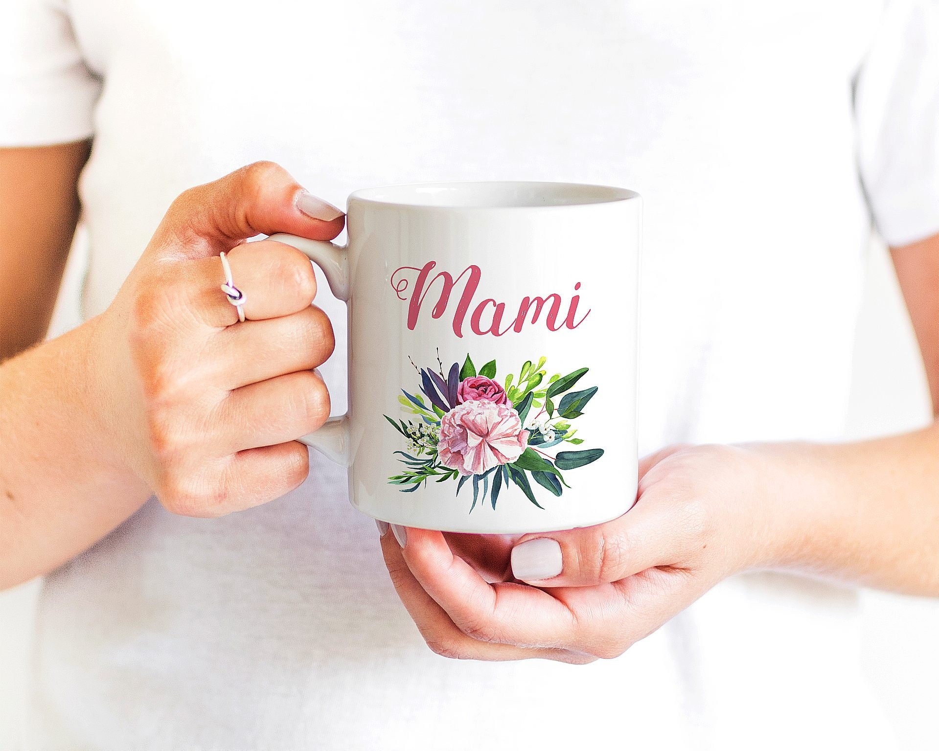 Mami Mug Floral Design New Mami Gift for Christmas or | Etsy