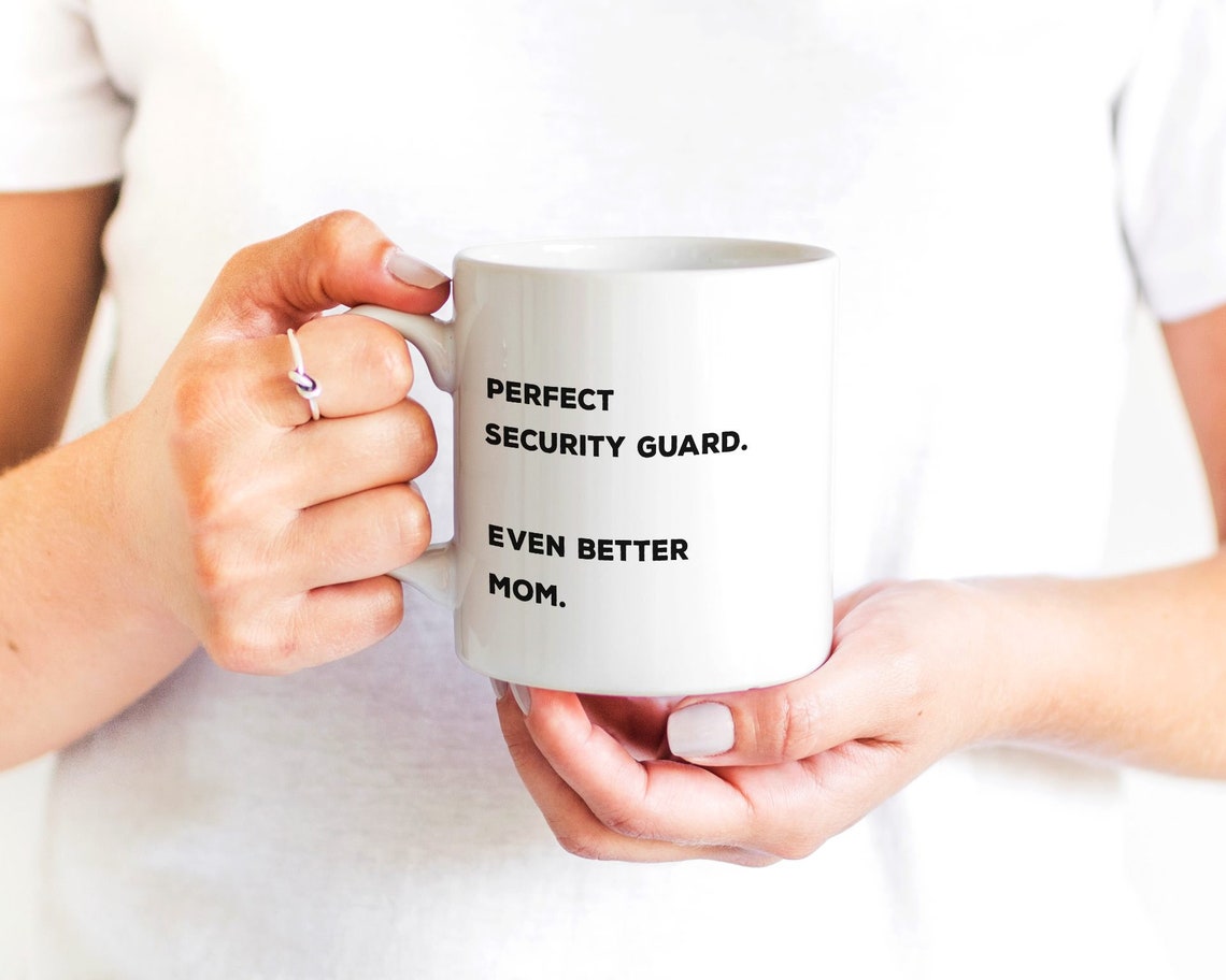 Security Guard Coffee Mug, Fathers Day Mothers Day Gift for Security ...