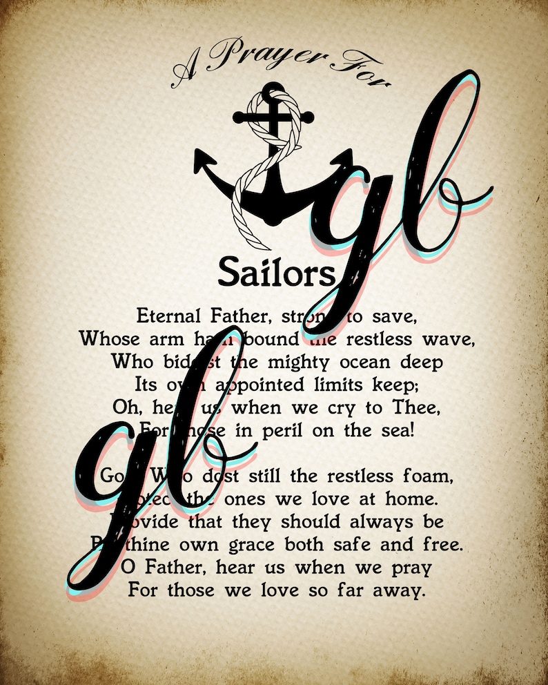 Boat Owner Prayer Prayer for Sailors Naval Prayer for | Etsy
