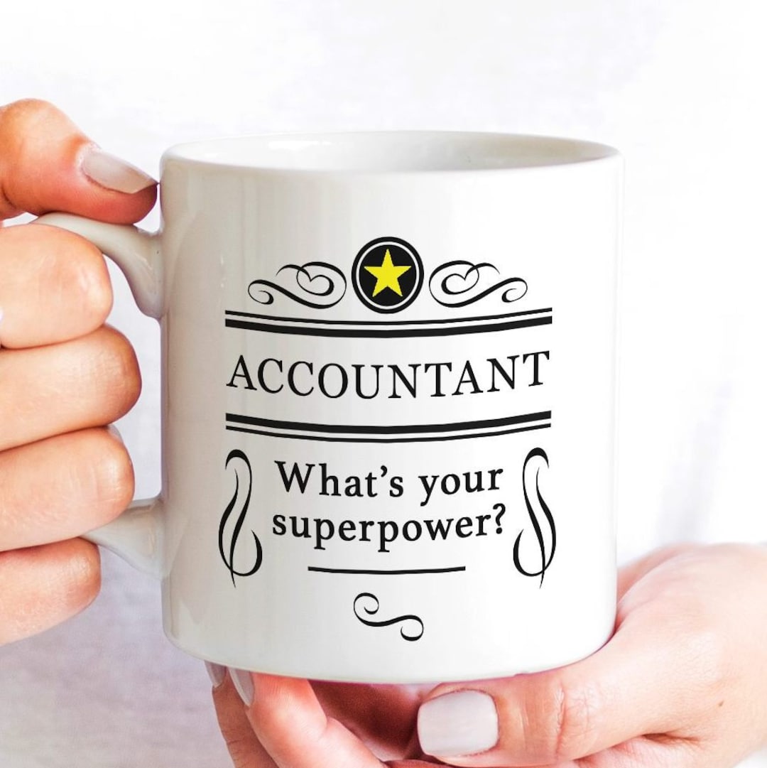 Accountant Coffee Mug, Superpower Superhero Gift for Accountants ...
