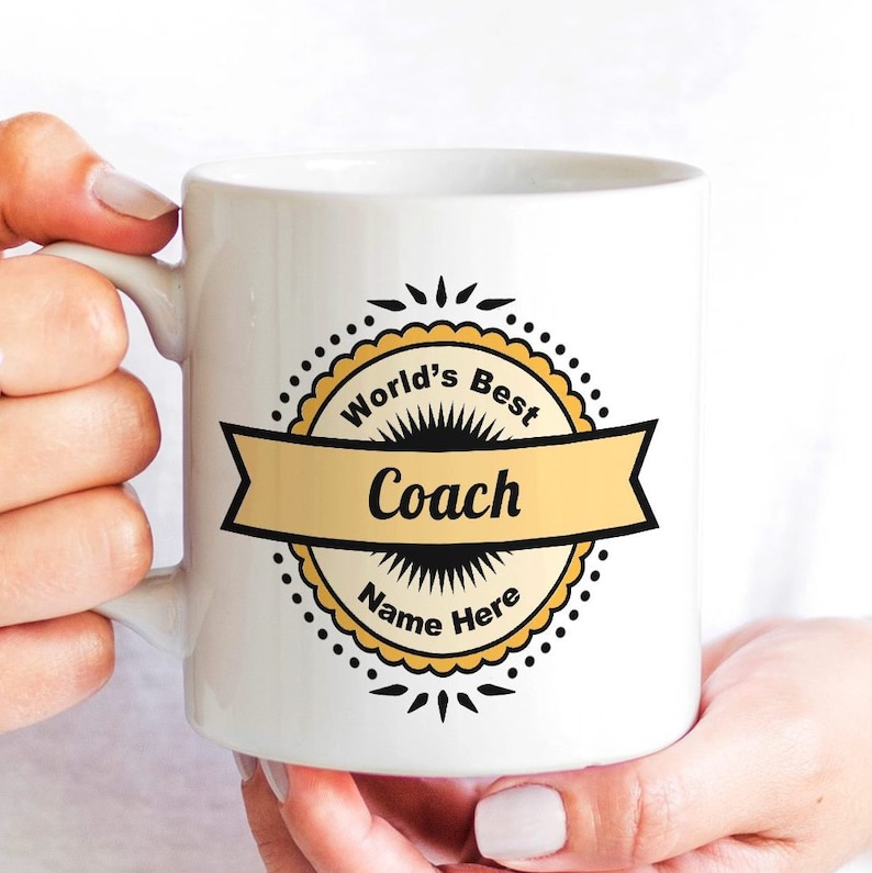 Coach Coffee Mug, Gift for the Best Coaches, Personalized Award Design ...