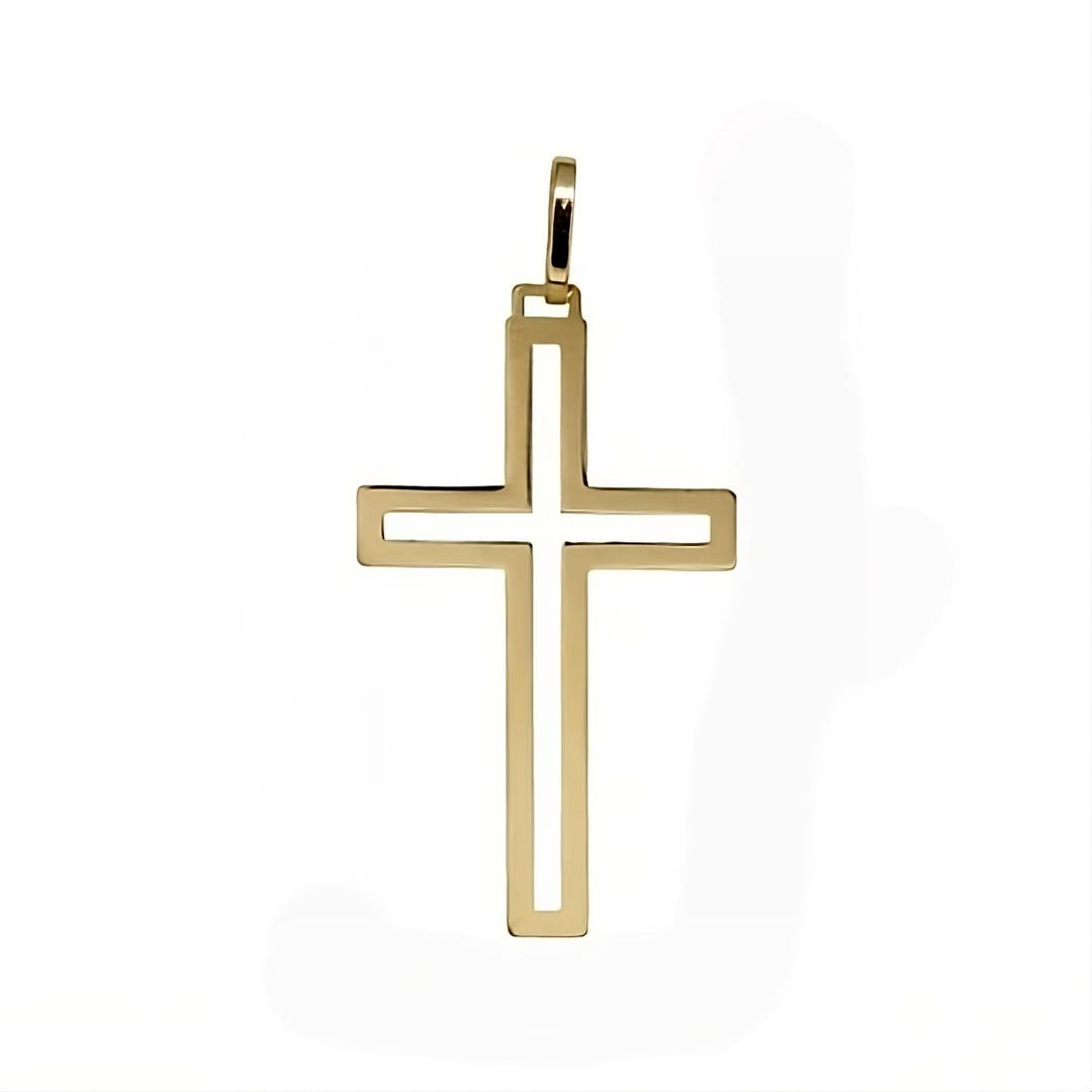 Traditional Croped Cross/ Crucifix, Cropped Cross Gold 19.2k Portuguese ...