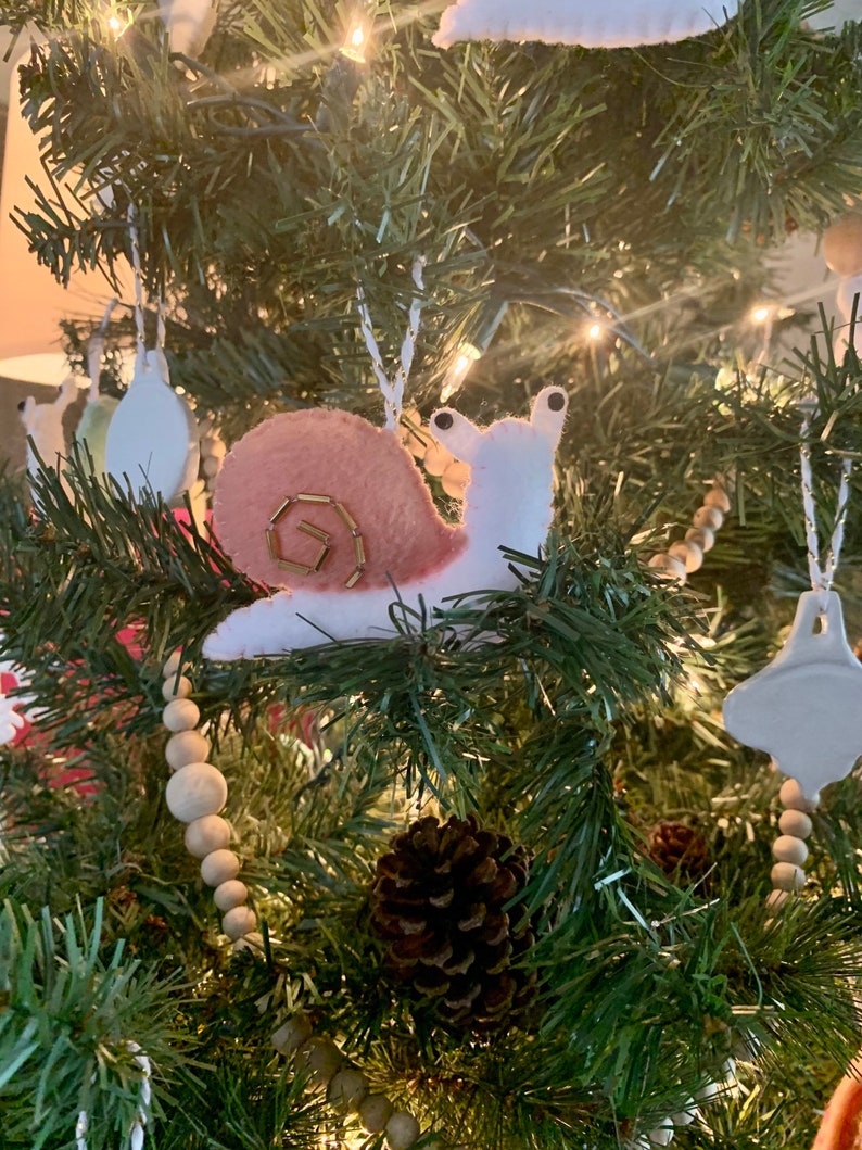 Snail Felt Ornaments Handmade Custom Colors Cute Funny - Etsy