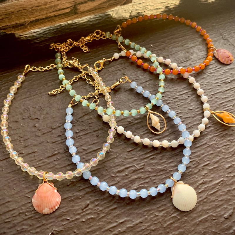 Seashell Anklet - Etsy