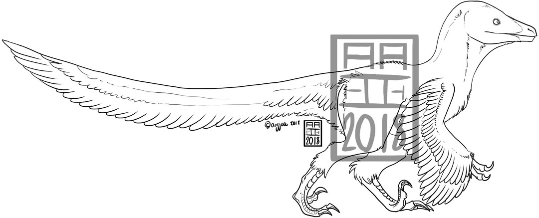 Realistic Velociraptor Lineart Adoptable Base - Etsy