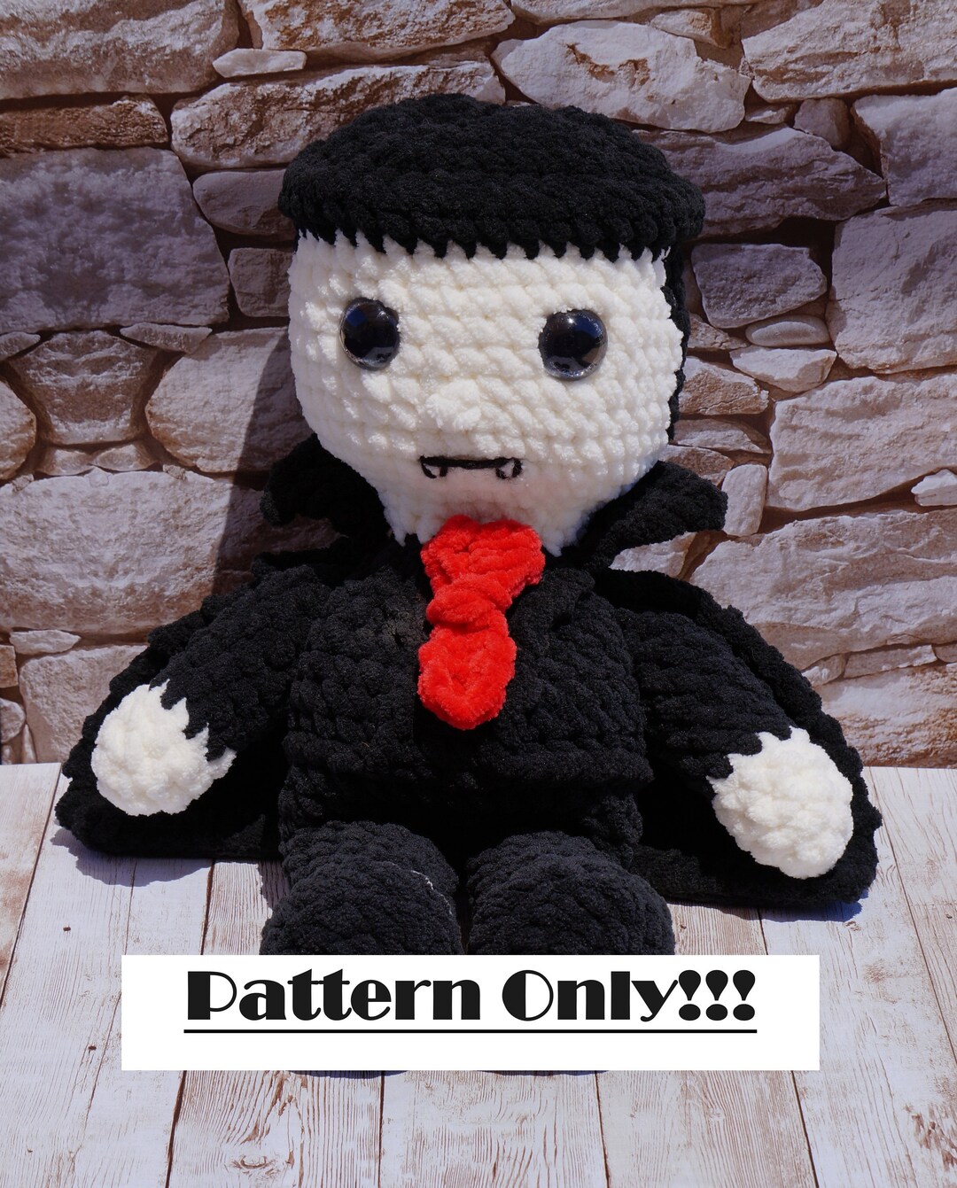 Vampire Crochet Pattern, Amigurumi, Plushie, Crochet Doll, Vlad the ...
