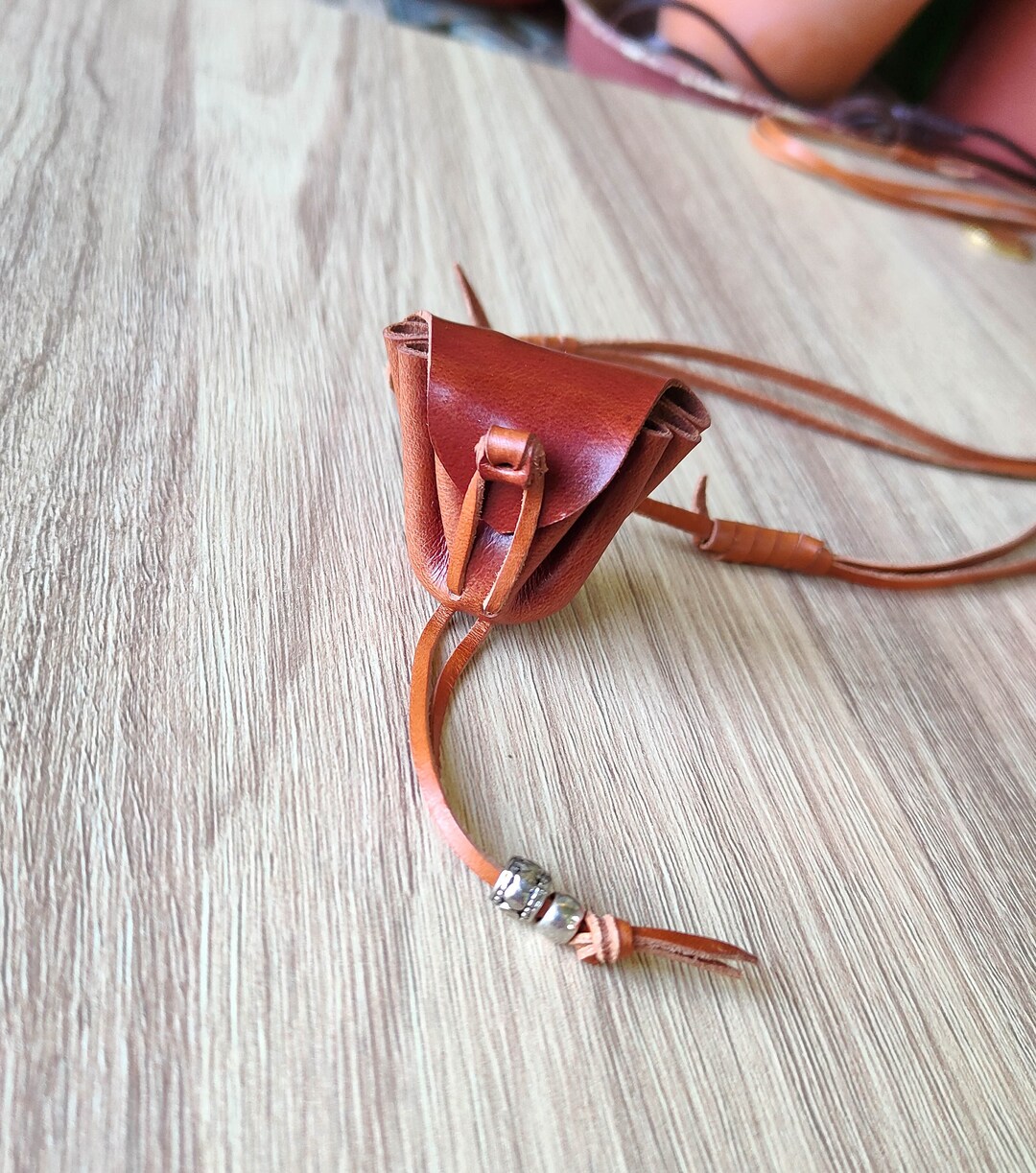 Leather Neck Pouch, Leather Medicine Bag, Amulet Pouch, Medicine Pouch ...