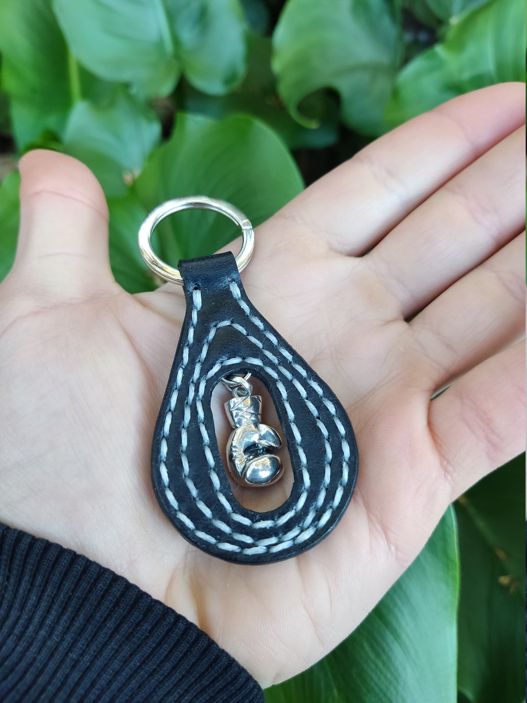 Boxing Keychain, Silver Boxing Glove, Boxer Keychain, Punching Ball ...