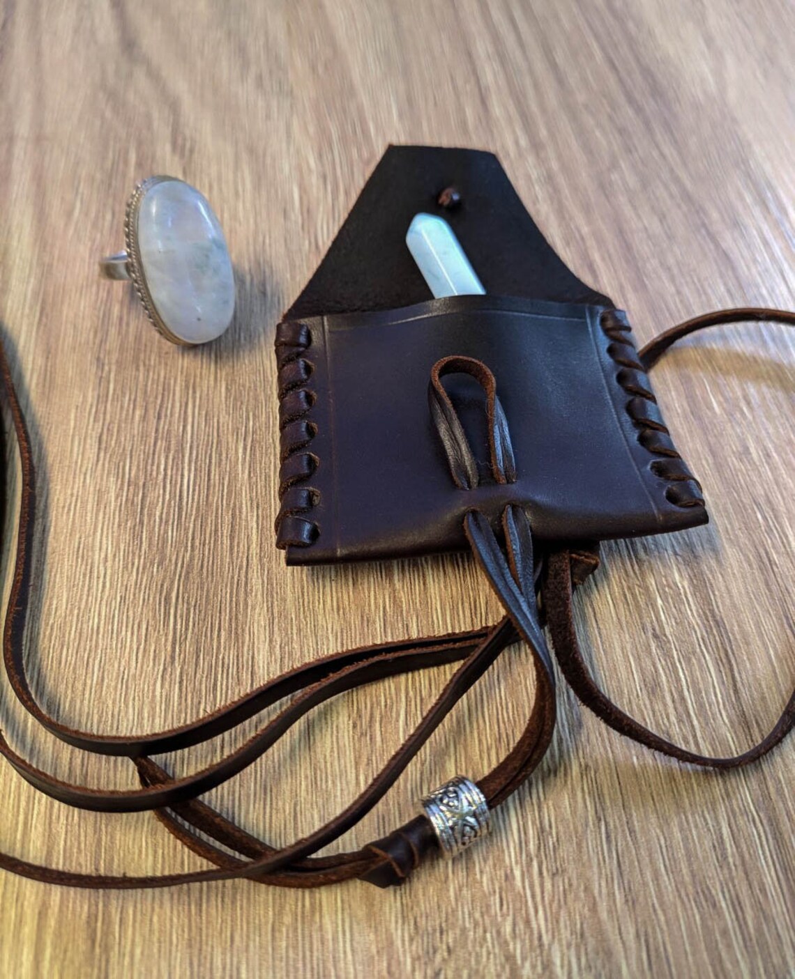 Leather Neck Pouch Leather Medicine Bag Amulet Pouch | Etsy