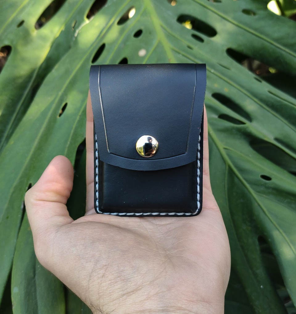 Monedero de Cuero Monedero Pequeño Monedero con Tarjetero - Etsy España