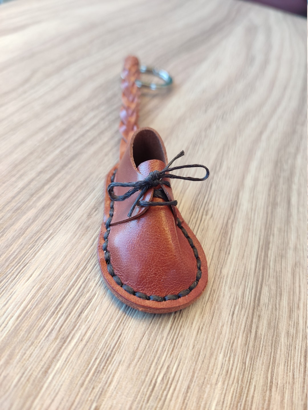 Leather Key Holder, Leather Keychain, Miniature Shoe, Shoe Keychain ...