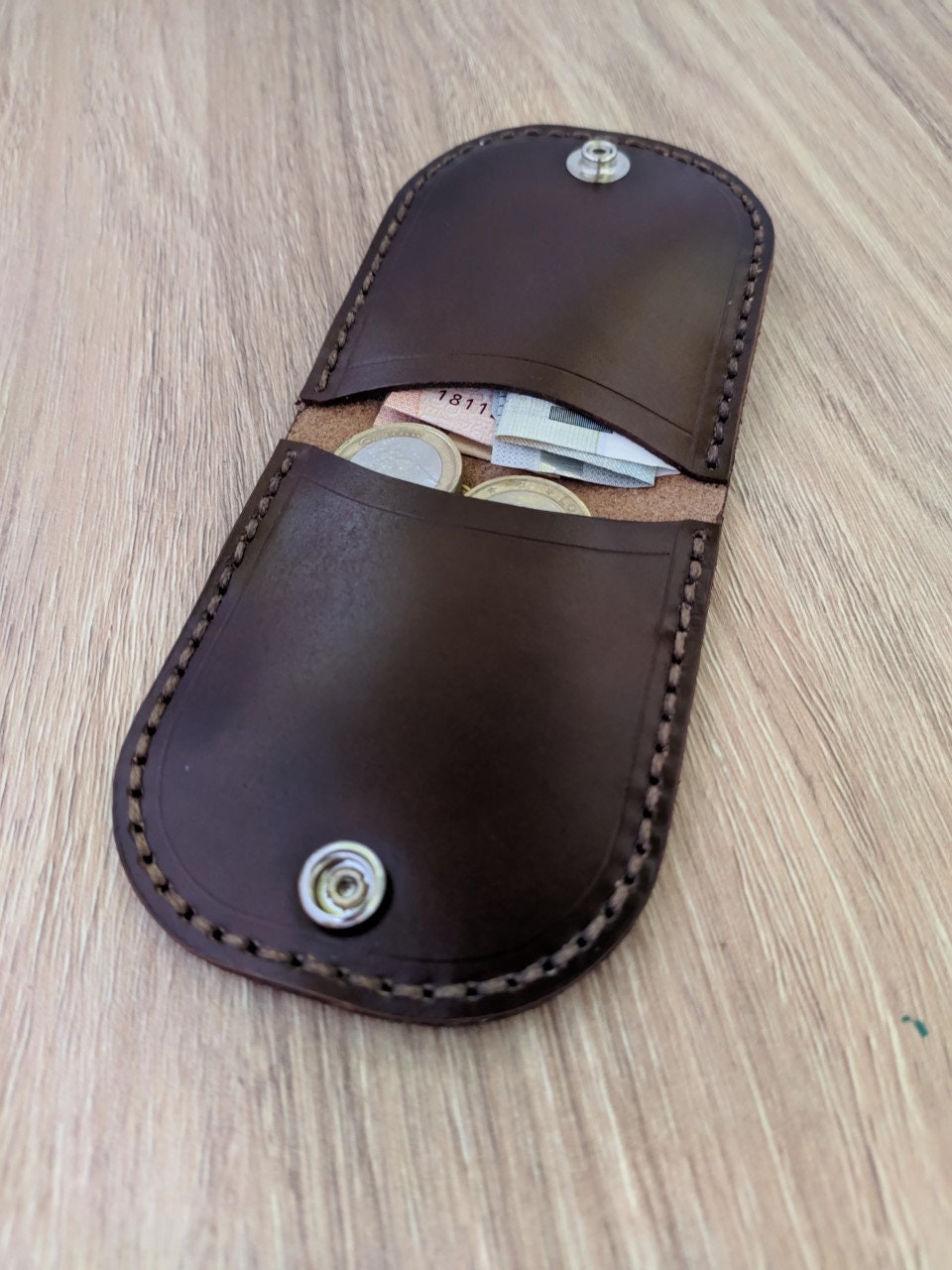 Mens Leather Coin Purse Leather Tray Pouch Womens Leather - Etsy