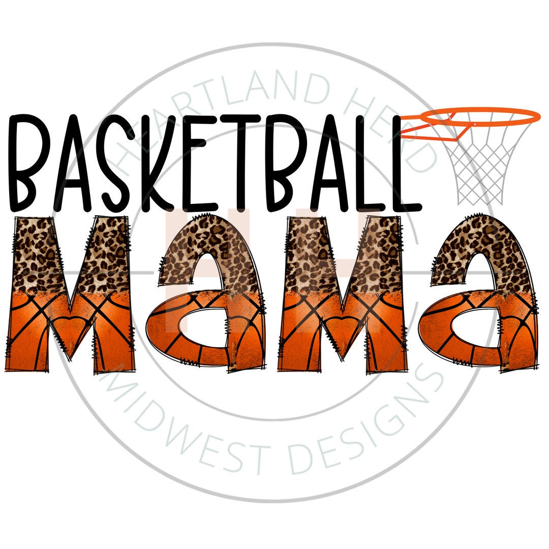 Basketball Mama PNG | Leopard Print Basketball Mom Sublimation | Sports ...