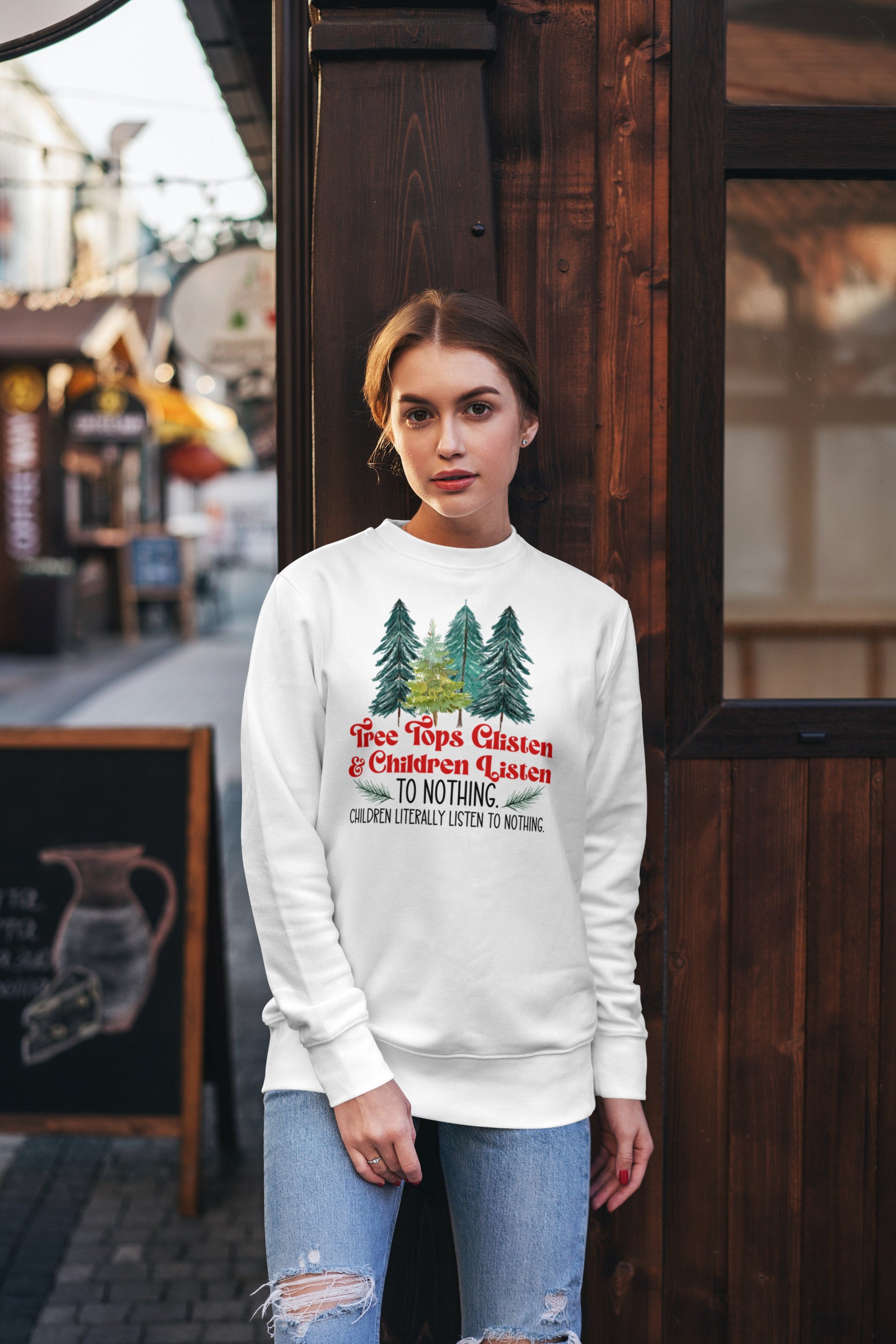 Tree Tops Glisten and Children Listen to Nothing PNG | Christmas ...