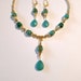 Jade Malachite Azurite Gold Jewelry Set Victorian Gold Set - Etsy
