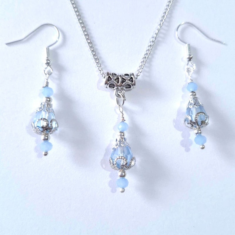 Blue and Silver Jewelry - Etsy